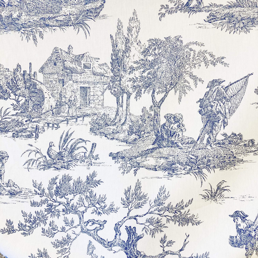 Toile de Jouy Bleu
